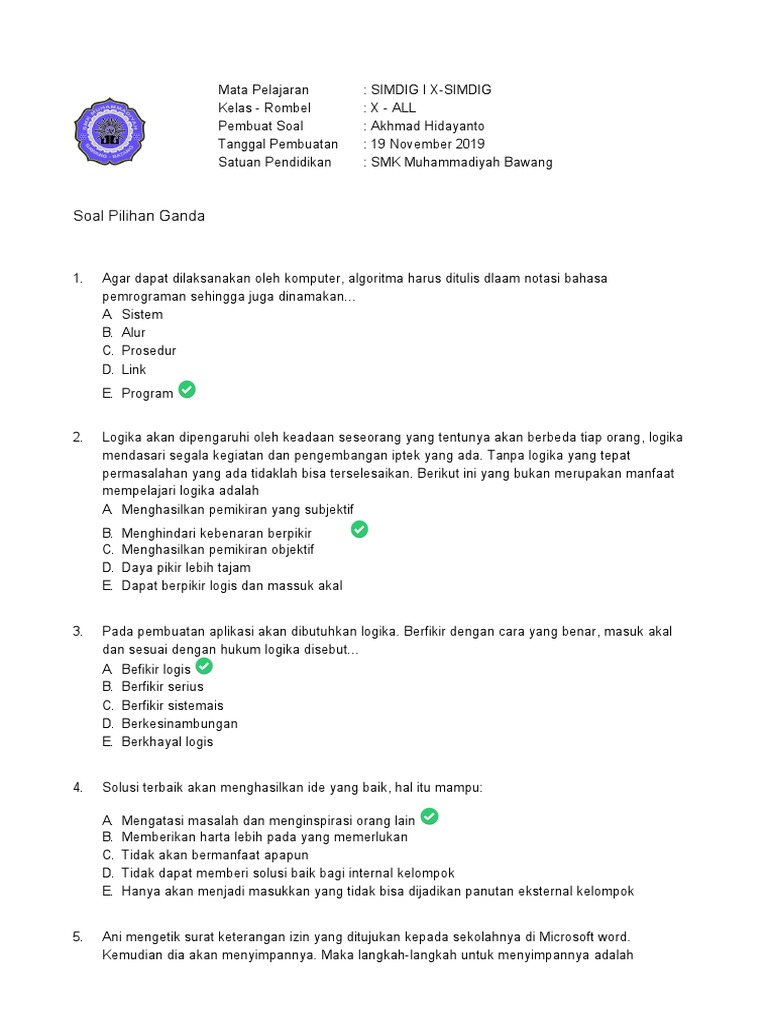 X Simdig | PDF | Karier & Perkembangan | Komputer