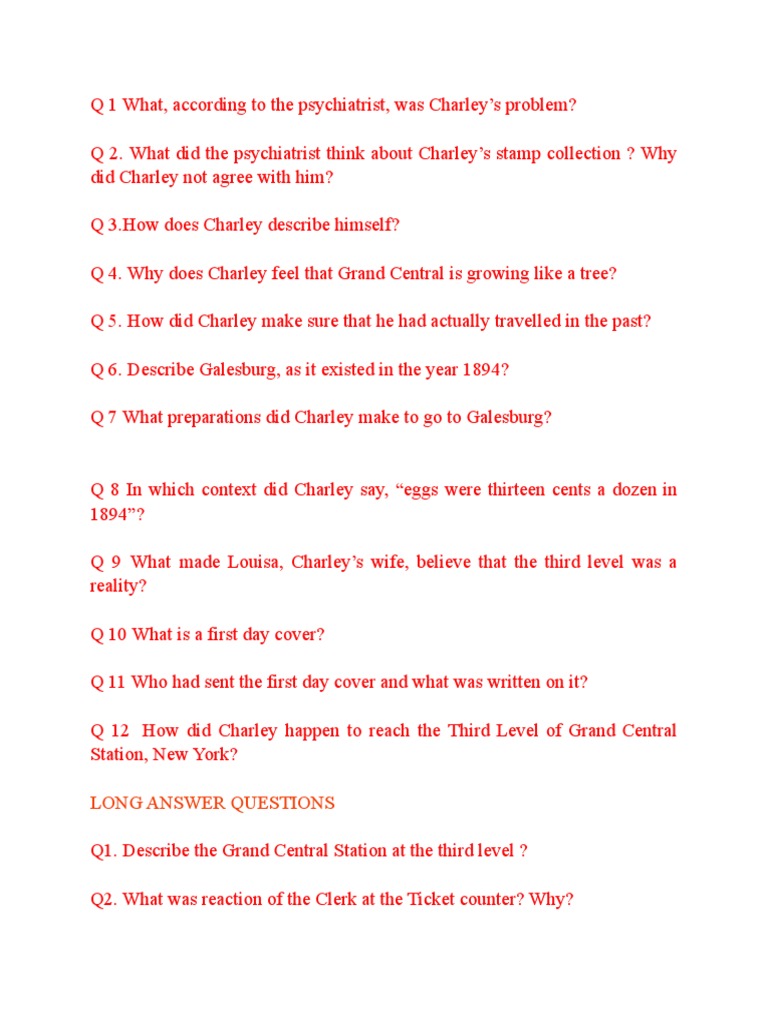 The Third Level Questions | PDF | Philosophy | History