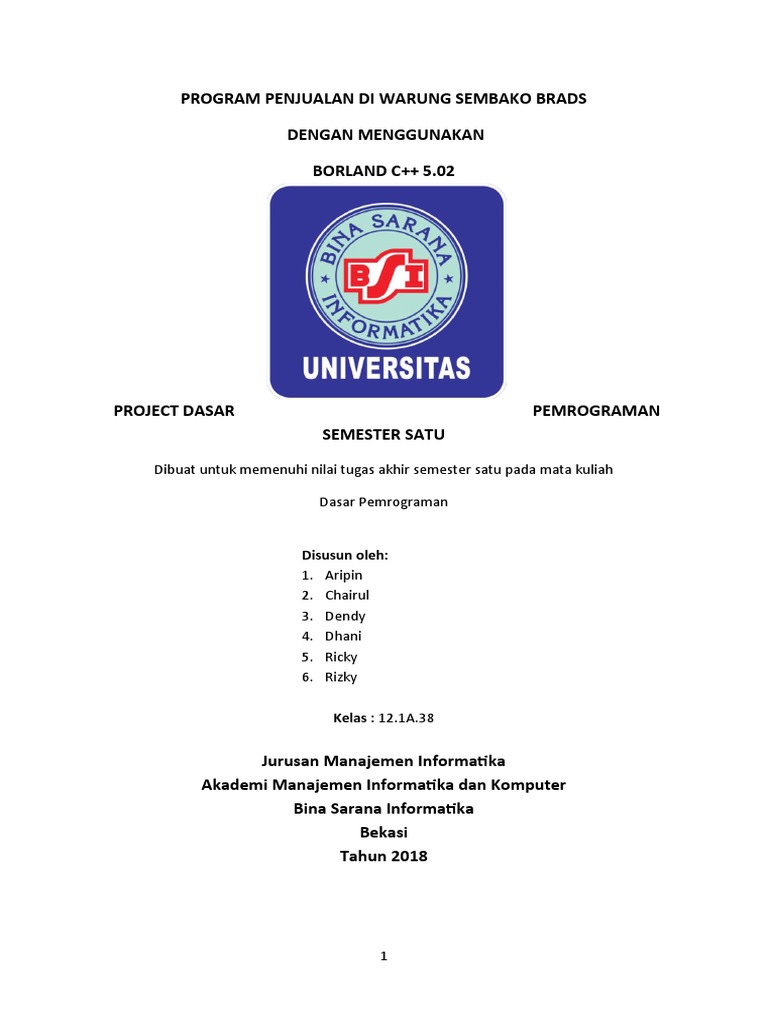 Uas Dasar Pemrograman | PDF | Komputer