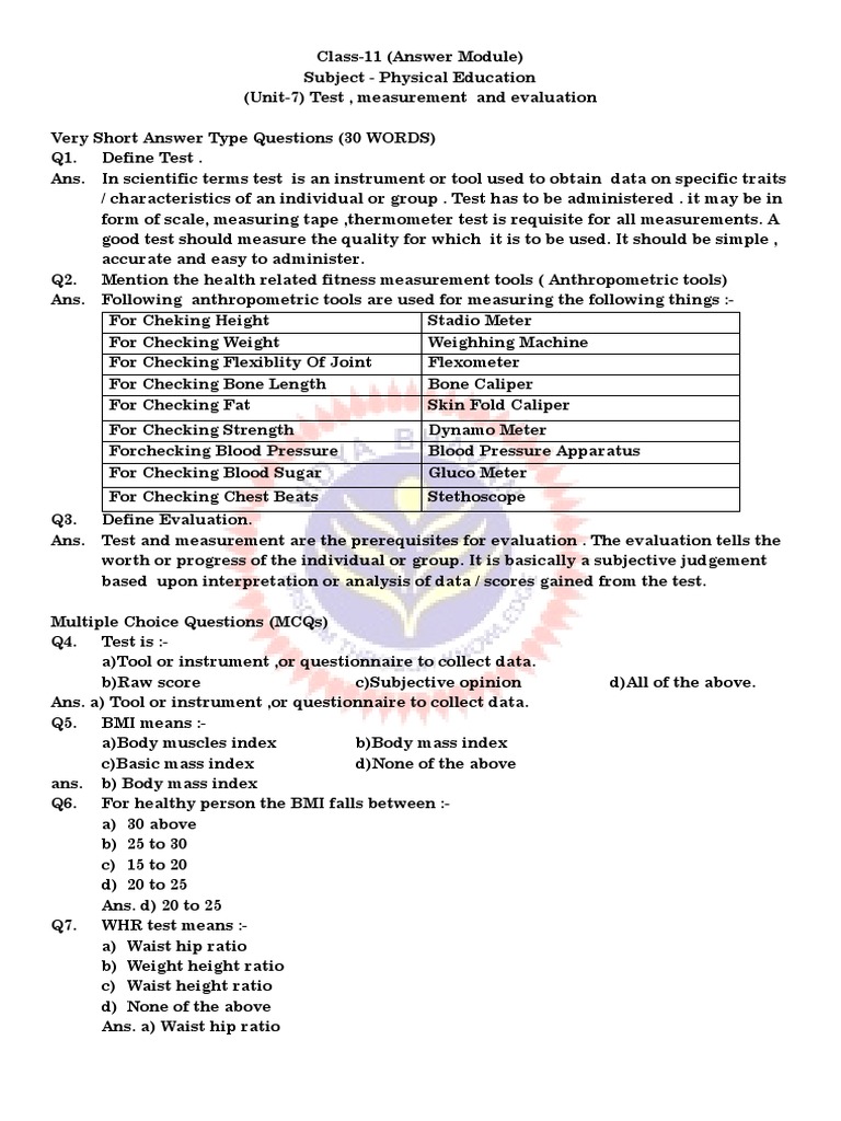 CH 7 | PDF | Body Mass Index | Human Body