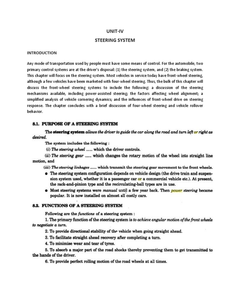 Understanding Front-Wheel Steering Systems: A Comprehensive Look at ...