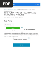 Injectors Types of Nozzle in IC Engine: Pintle Nozzle, Single Hole ...