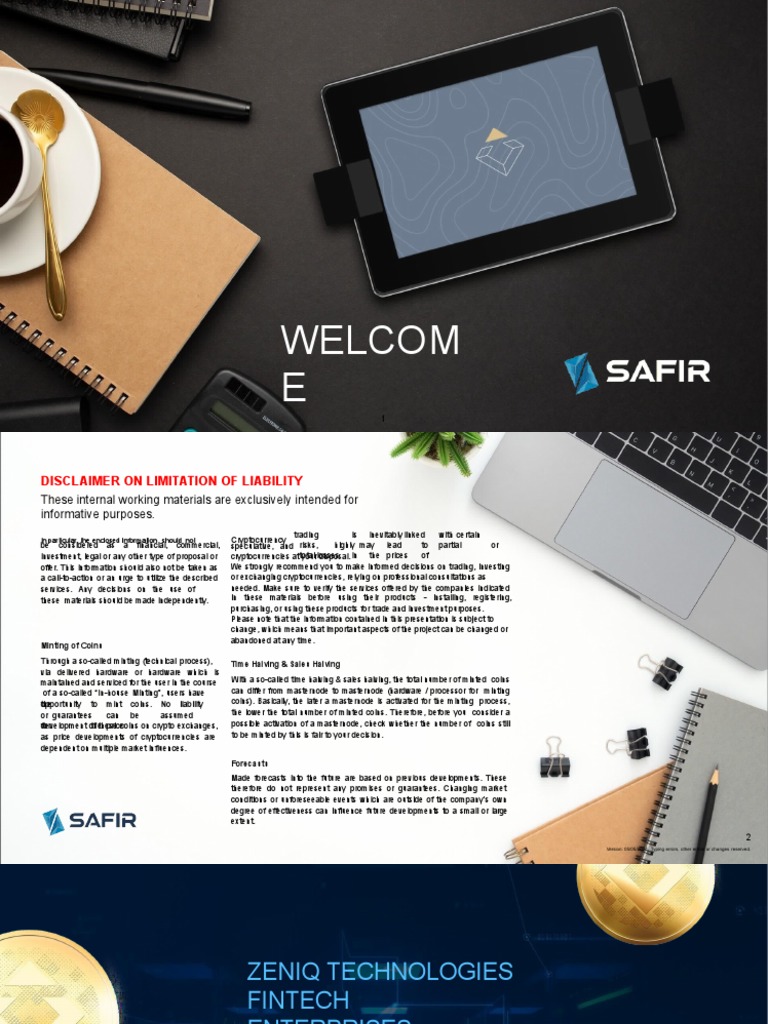 ZENIQ Presentation | PDF | Cryptocurrency | Forecasting