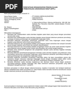 Surat Pernyataan Tata Ruang | PDF