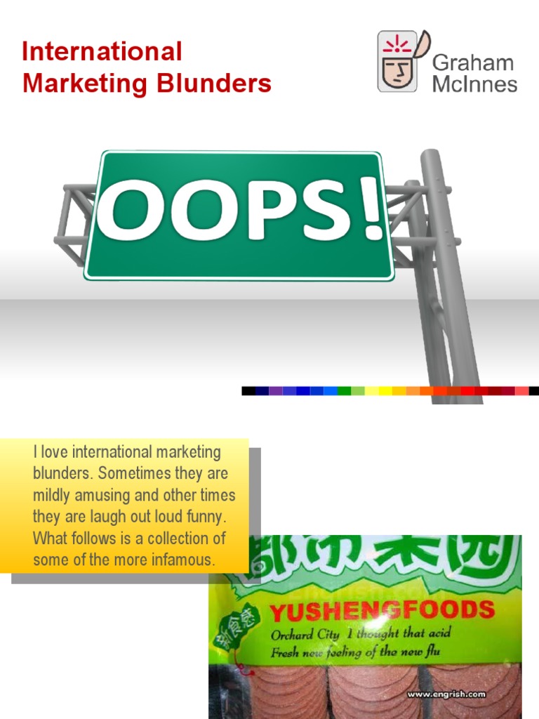 International Marketing Blunders | PDF | Motor Vehicle