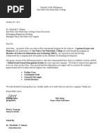Acceptance Letter OJT | PDF | Business