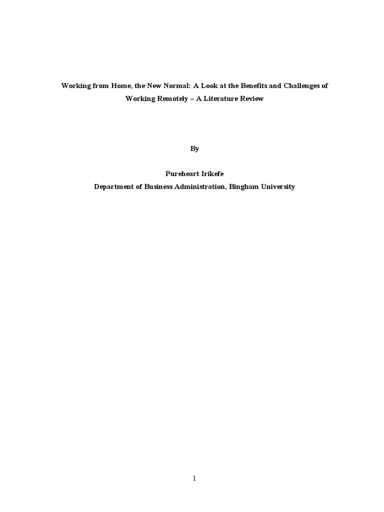 A Look at The Benefits and Challenges of Working Remotely | Download ...