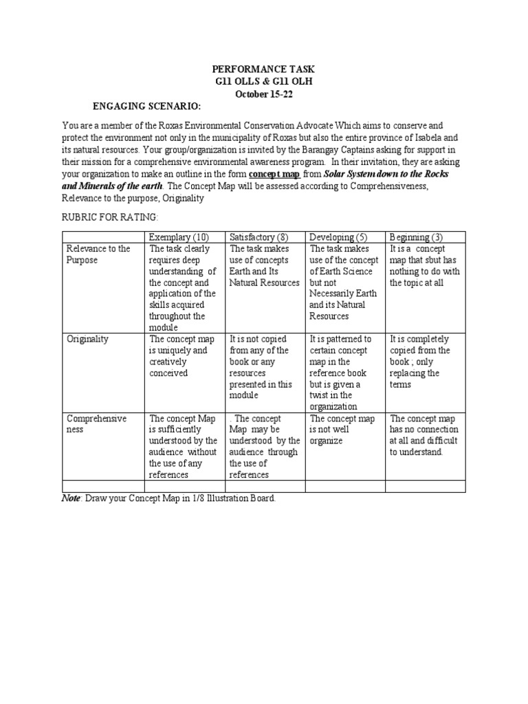 G11 STEM Earth Science Midterm PETA | PDF | Natural Environment | Cognition