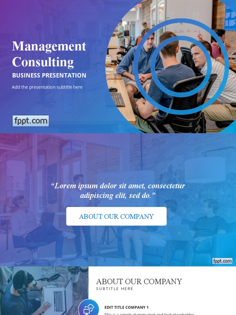 Management Consulting Business Powerpoint Template 1 | PDF | Publishing ...