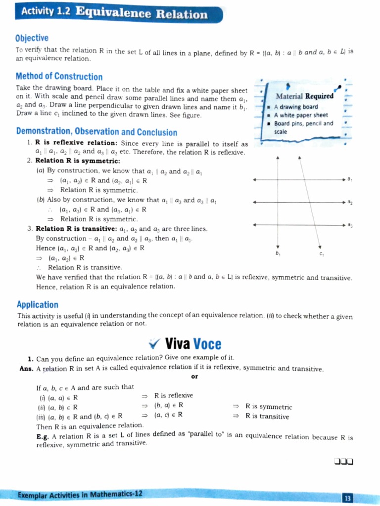 Demonstrating an Equivalence Relation | PDF | Function (Mathematics) | Maxima And Minima