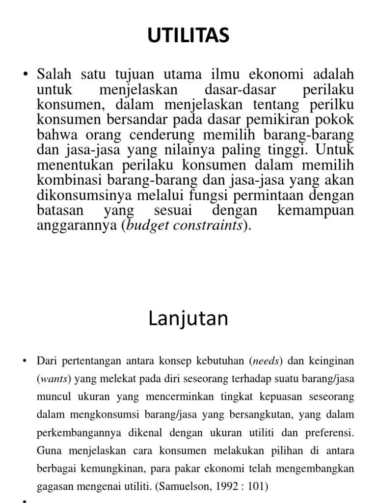 Materi - Utilitas - PDF | PDF | Pengelolaan Keuangan & Uang