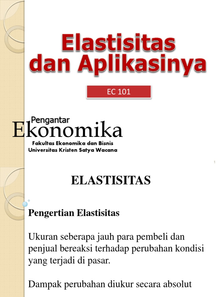 Elastisitas | PDF