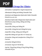 Therapeutic Interchange List | PDF | Pharmacy | Medical Treatments