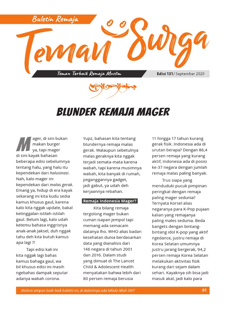 BTS 131 Blunder Remaja Mager | PDF