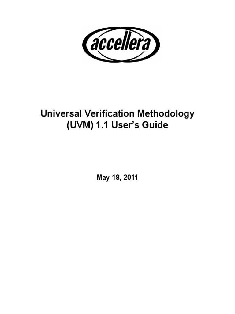Uvm Users Guide 1.1 | PDF | Class (Computer Programming) | Verification ...