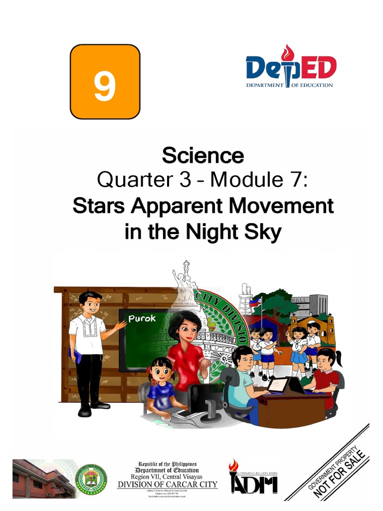 Quarter 3 - Module 7: Stars Apparent Movement in The Night Sky | PDF ...