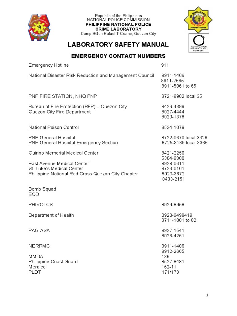 PNP Safety Manual Edited | PDF | Personal Protective Equipment ...