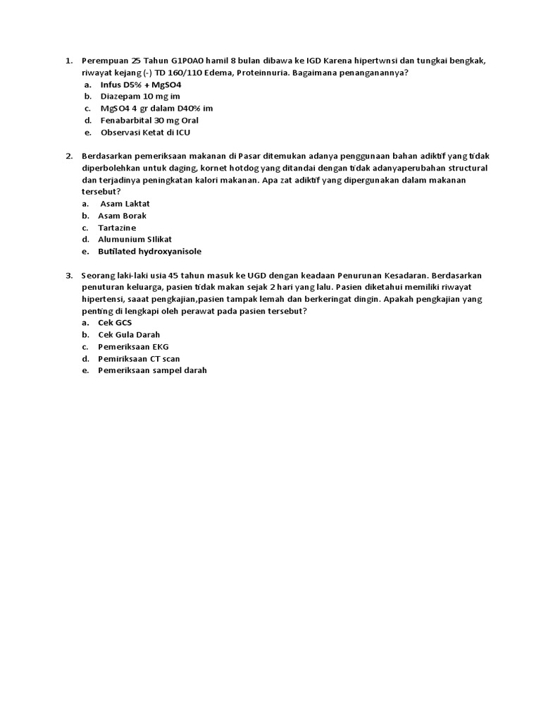 Perempuan 25 Tahun G1P0A0 Hamil 8 Bulan Dibawa Ke IGD Karena Hipertwnsi ...