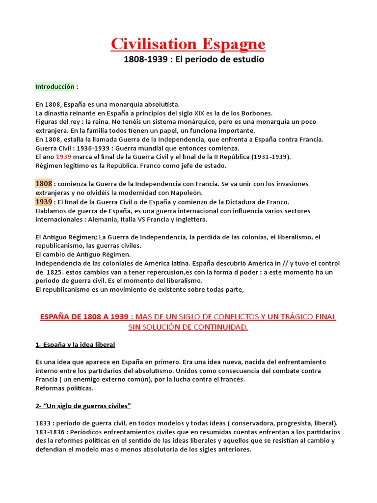 Civilizacion Espanol | PDF | España | Imperio español