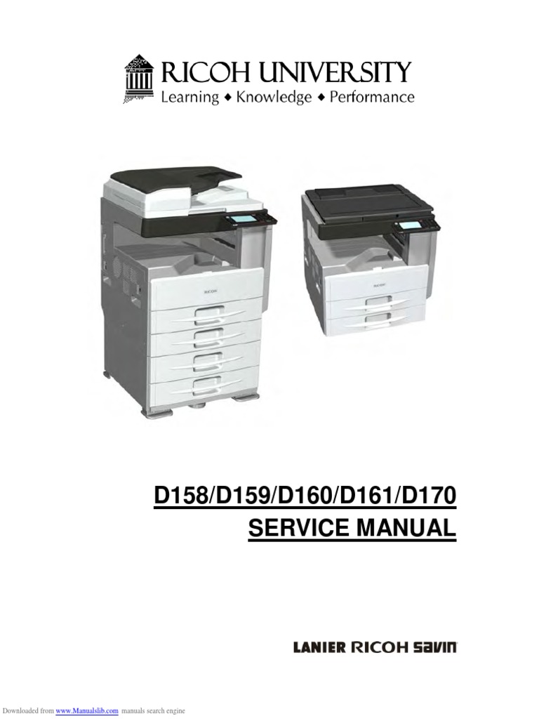 D158/D159/D160/D161/D170 Service Manual: Downloaded From Manuals Search ...