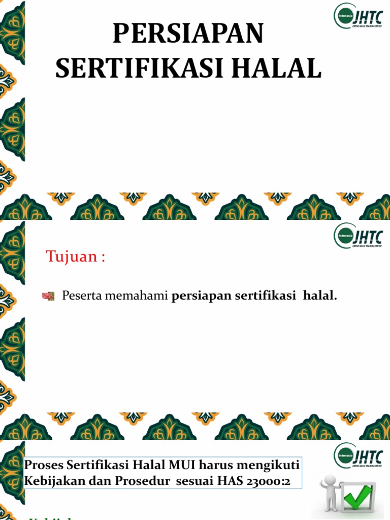 PERSIAPAN SERTIFIKASI HALAL-rev 04 | PDF | Bisnis | Pengelolaan ...