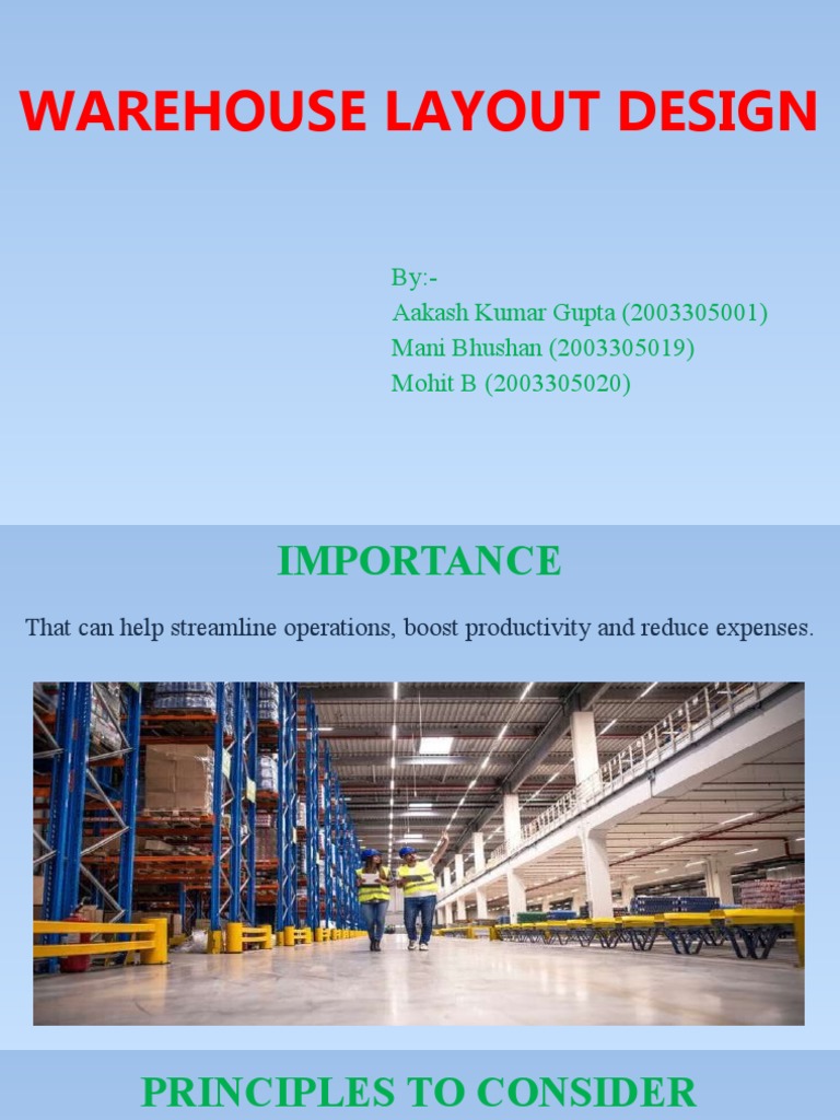 Warehouse Layout Design Principles | PDF | Technology & Engineering