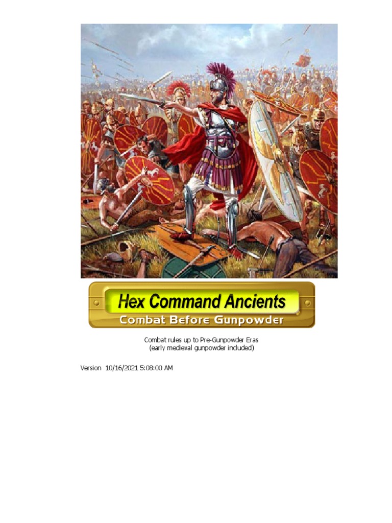 Hex Command Ancients | PDF | Infantry | Wars & Military