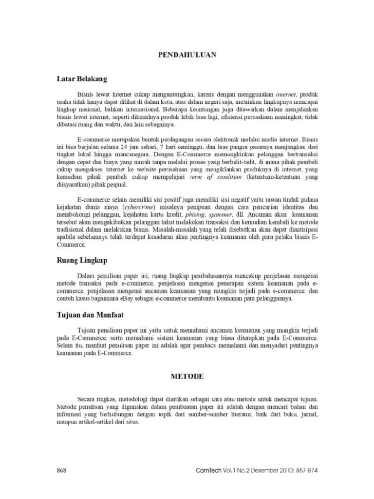 Keamanan Dalam E-Commerce | PDF