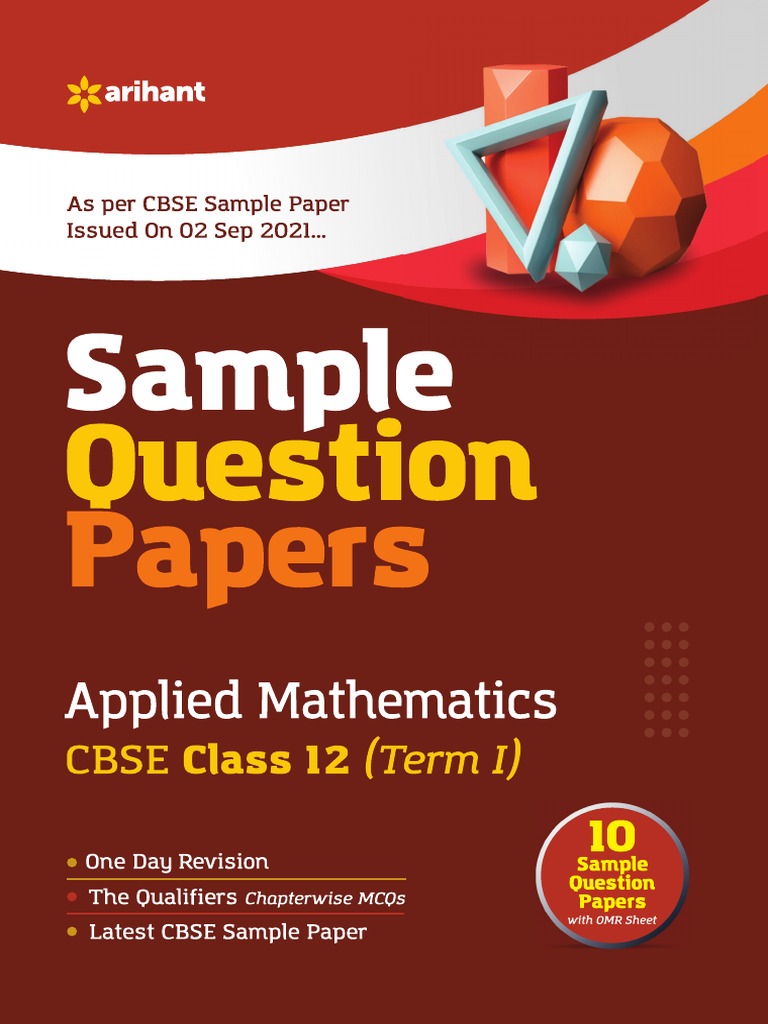 12appliedmaths Samplepaper | Download Free PDF | Matrix (Mathematics) | Determinant