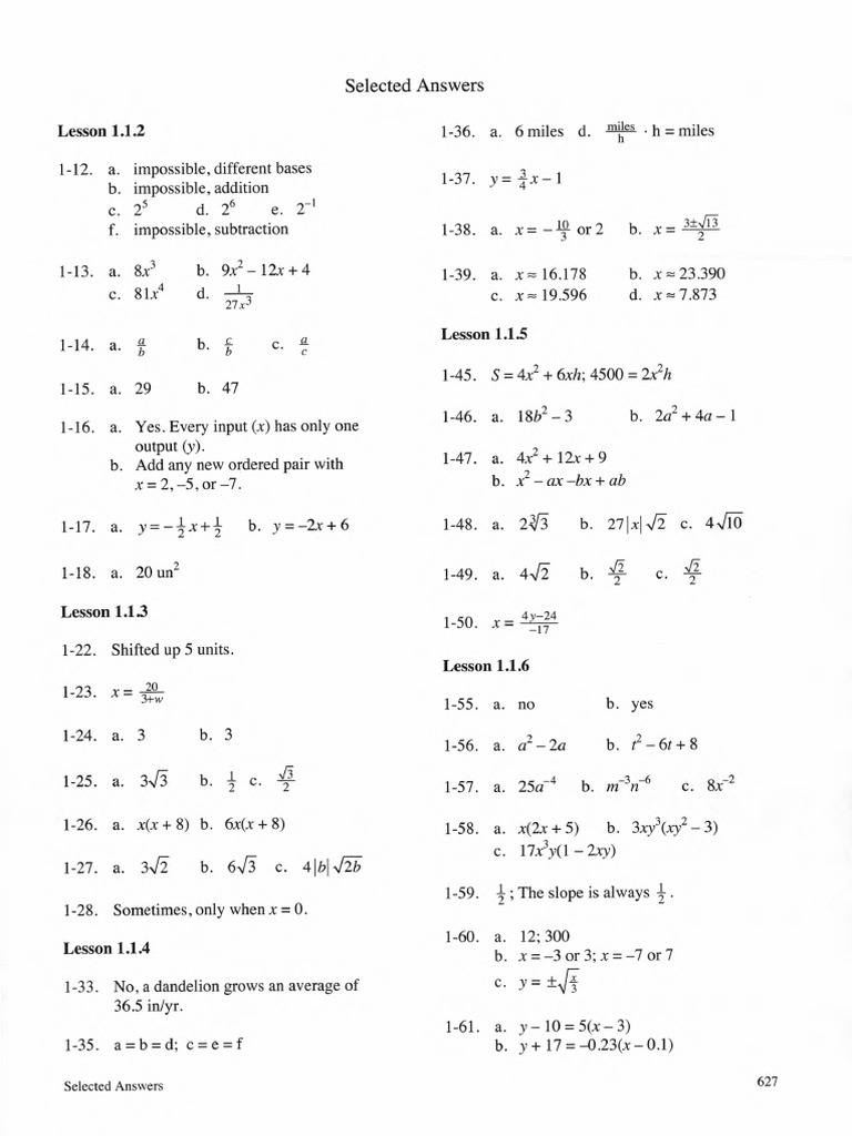 Answerkey Precalculus | PDF