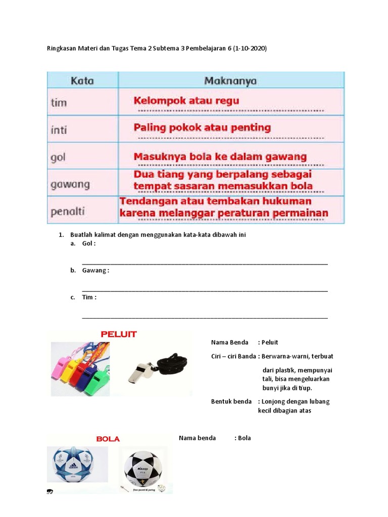 BOLA, GAWANG, DAN PELUIT | PDF