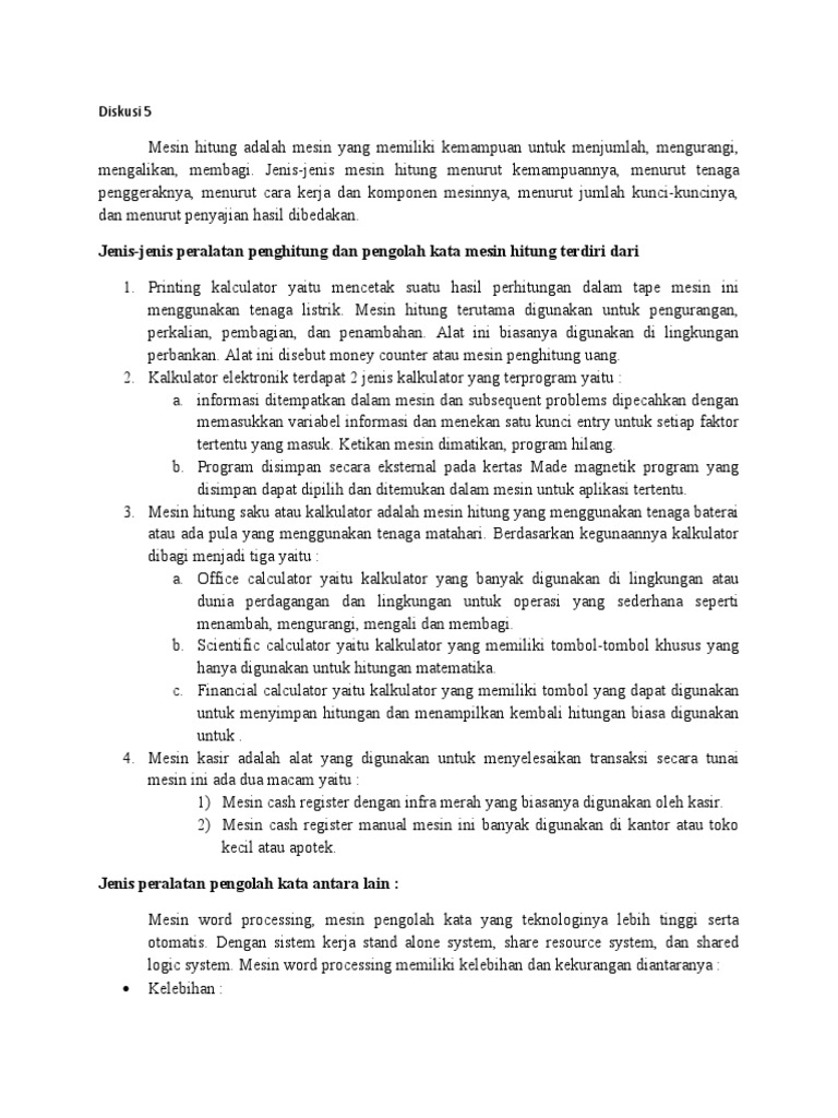 Diskusi 5 | PDF | Bisnis | Komputer