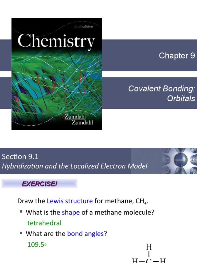Chapter 9 - Covalent Bonding - Orbitals | PDF | Molecular Orbital ...
