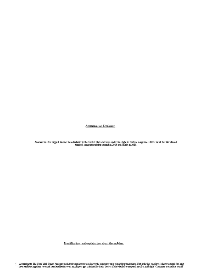 Amazon | PDF | Employment | Employee Benefits