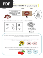 Prueba Ce, Ci, Gue, Gui, Que Qui | PDF | Artes del Lenguaje y ...