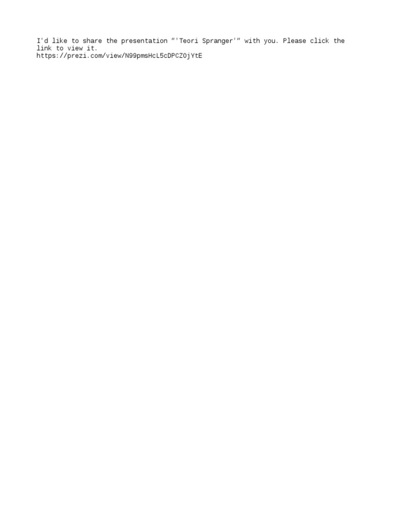 Teori Spranger | PDF | Art | Science & Mathematics