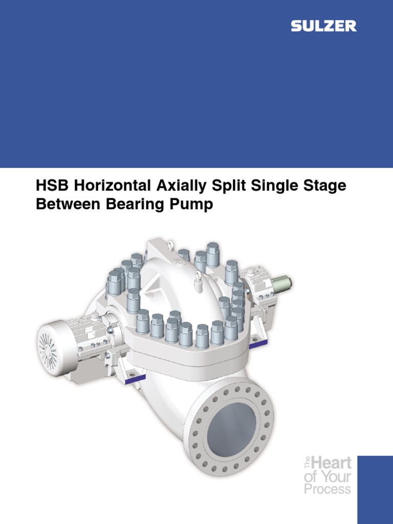 HSB Horizontal Axially Split Single Stage Between Bearing Pump | PDF ...