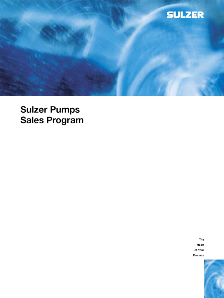 Sulzer Pumps Sales Program - PDF | PDF