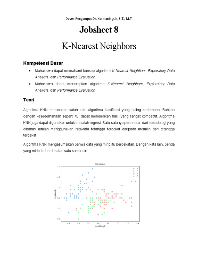 Jobsheet 8-KNN | PDF