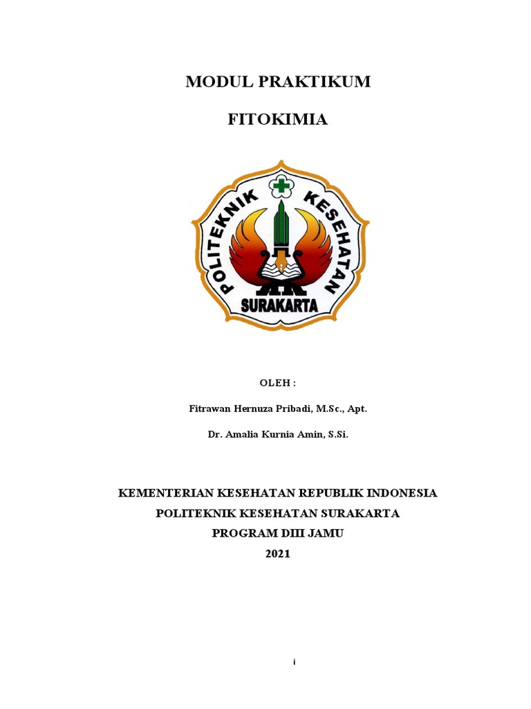 Modul Praktikum Fitokimia TH 2021 - Update | PDF | Kesehatan Holistik