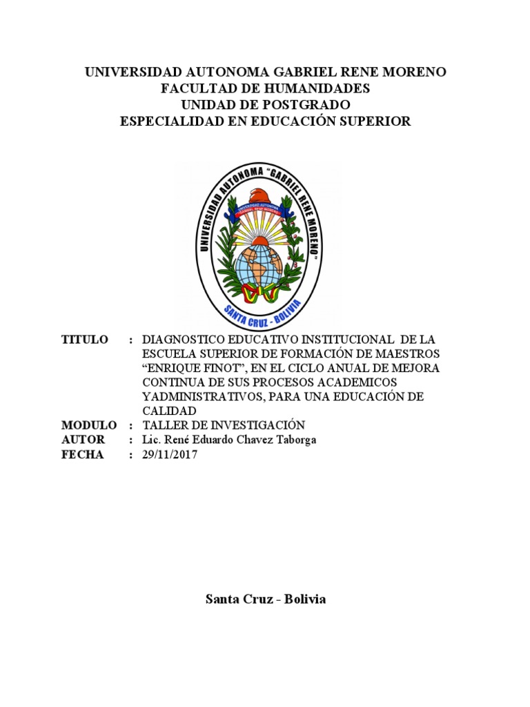 Caratula UAGRM POSTGRADO | PDF