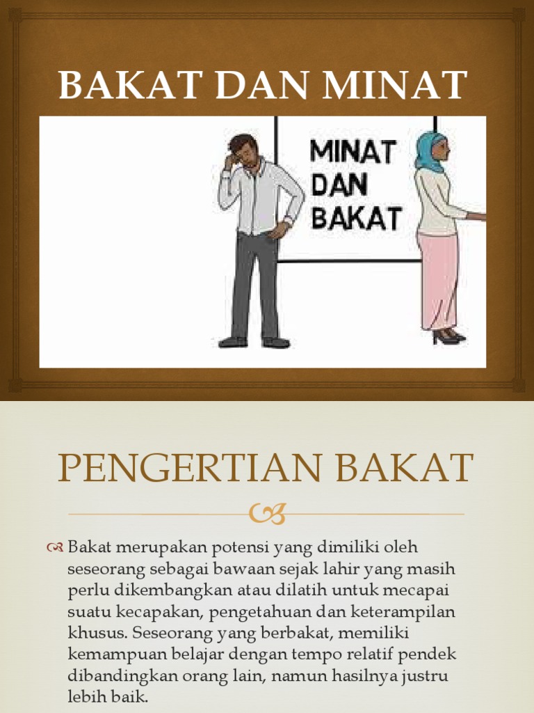 Bakat dan Minat: Definisi, Jenis, dan Pengembangan | PDF