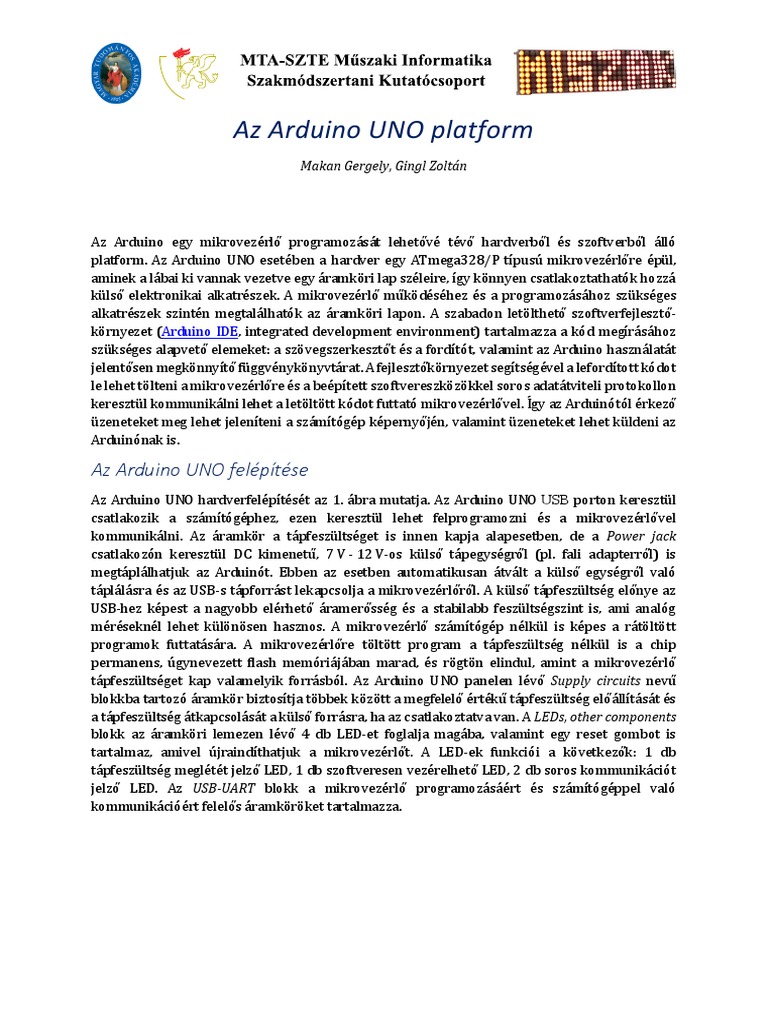 Az Arduino UNO Platform | PDF