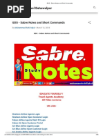 Sabre System Keyboard: Quick Reference | PDF | Cursor (User Interface ...