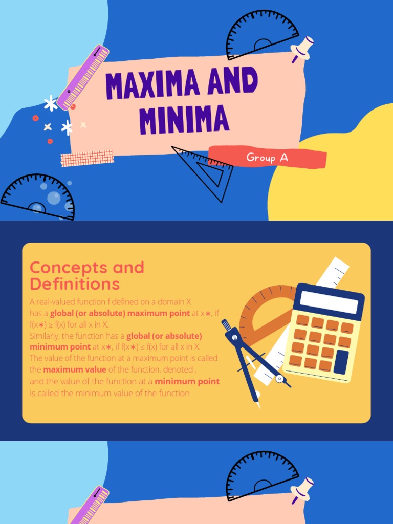 Maxima and Minima: Group A | PDF | Maxima And Minima | Algorithms