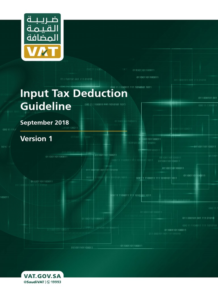 Input Tax Deduction Guide Explained | PDF | Value Added Tax | Taxes
