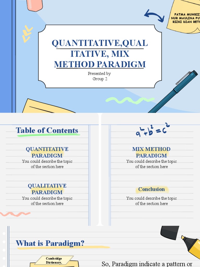 Group 2 Quantitative Qualitative Mixed Method | PDF | Qualitative ...
