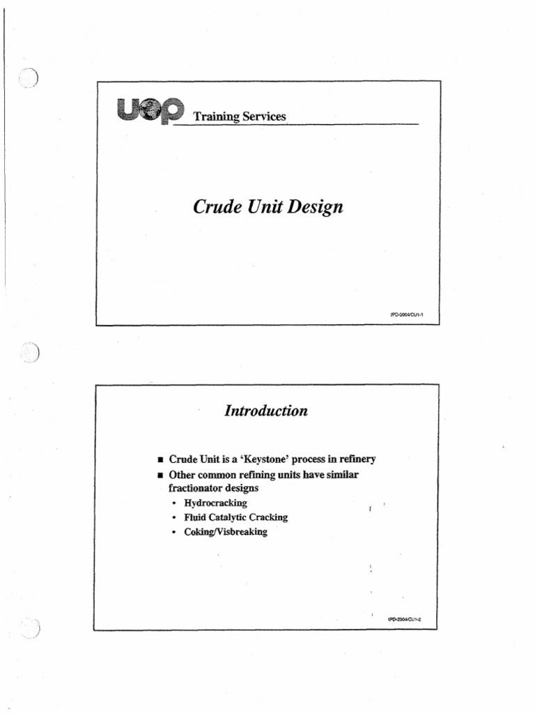 Crude Unit Design Overview | PDF | Petroleum | Distillation
