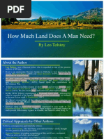 Tolstoy - How Much Land Does A Man Need? | PDF
