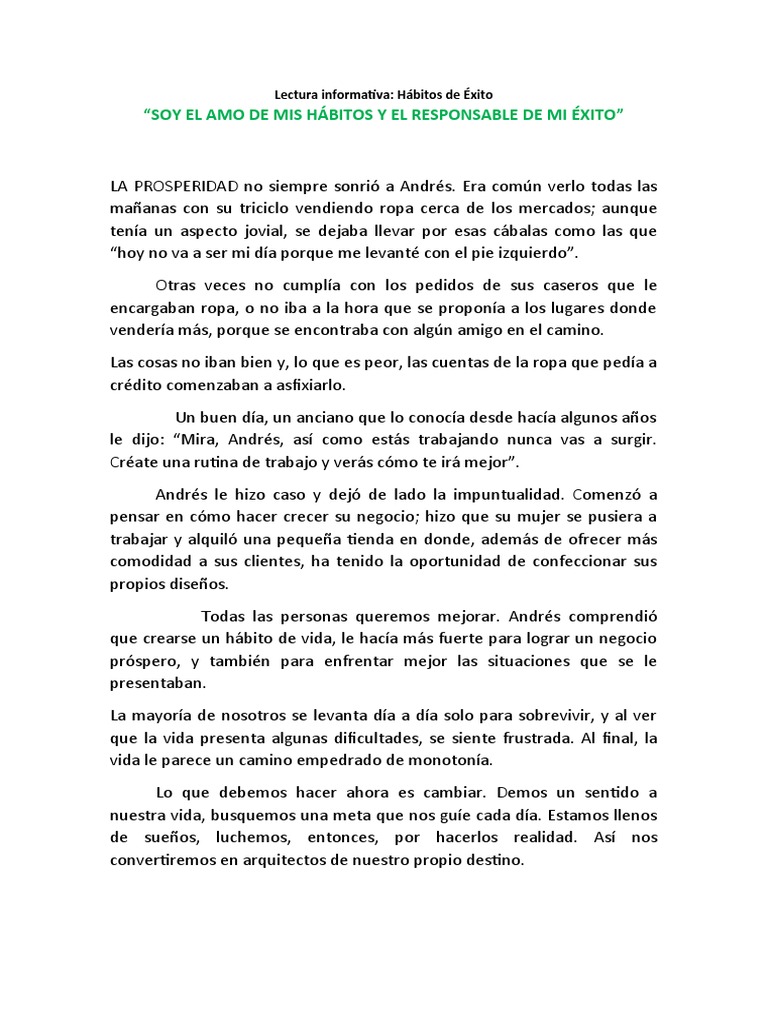 Lectura Informativa - Docx2 | PDF